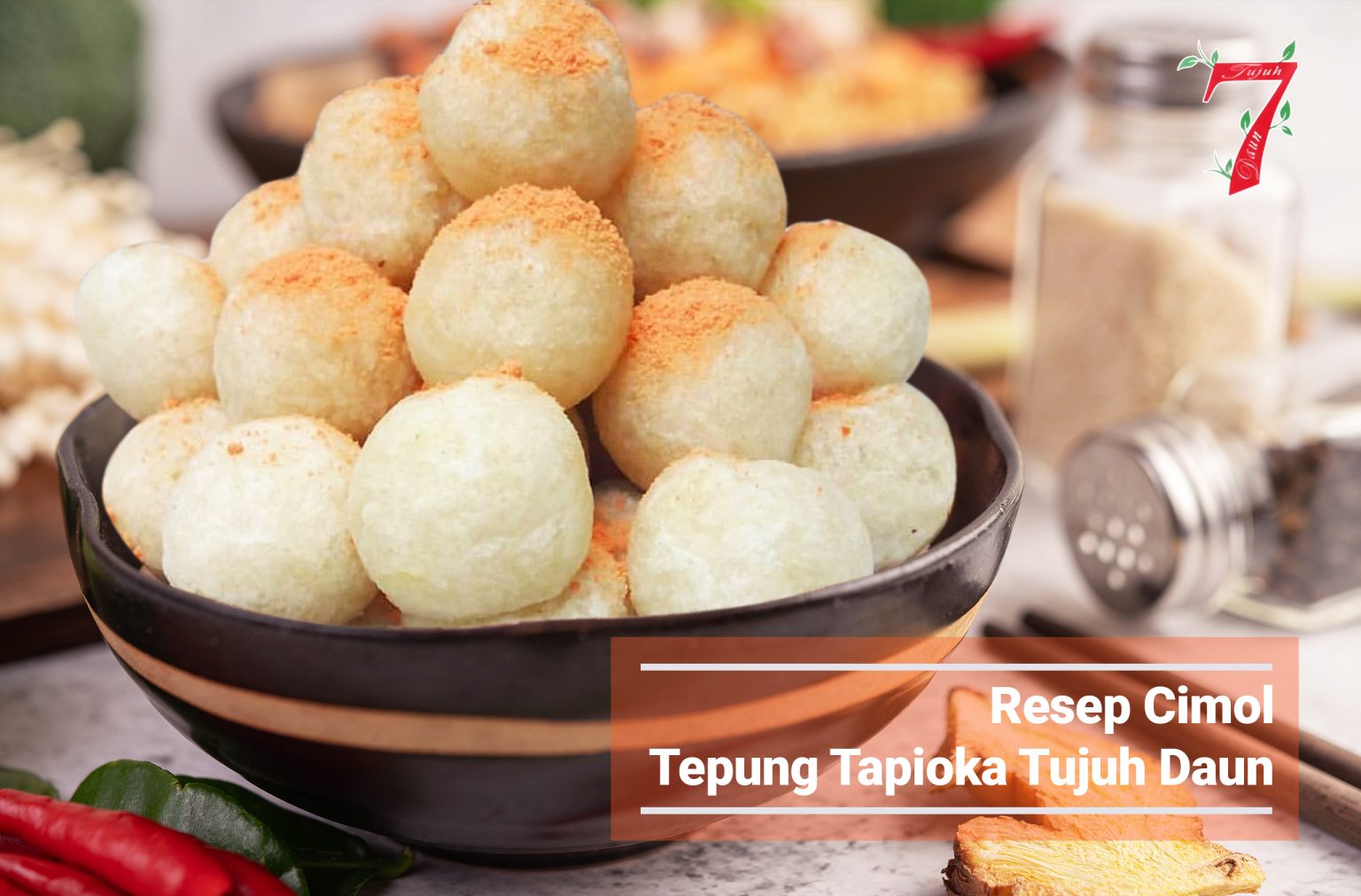 cara membuat cimol Goreng Gurih dengan tepung tapioka 7 daun