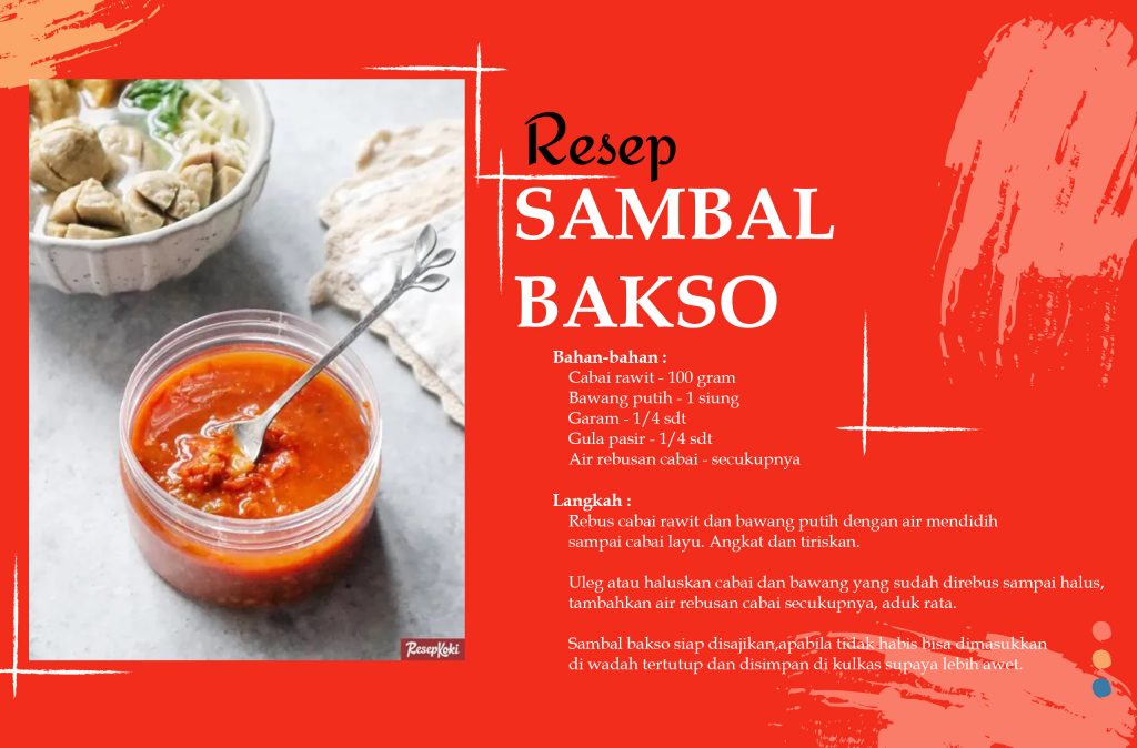 Resep Sambal Bakso - PT. HARSINDO OETAMA PERKASA